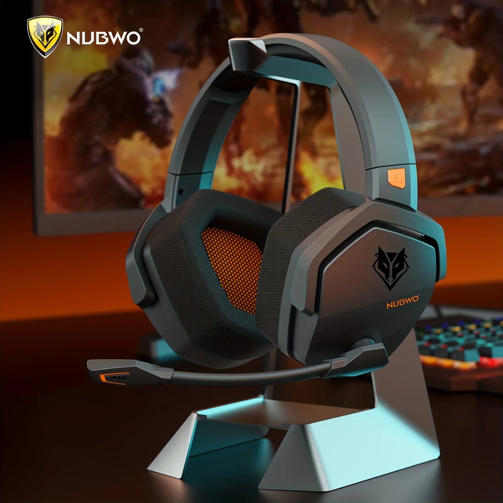 G08 Gaming Headset for PS5, PS4, XBOX,PC, Mac, 2.4GHz Ultra-Low Latenc ...